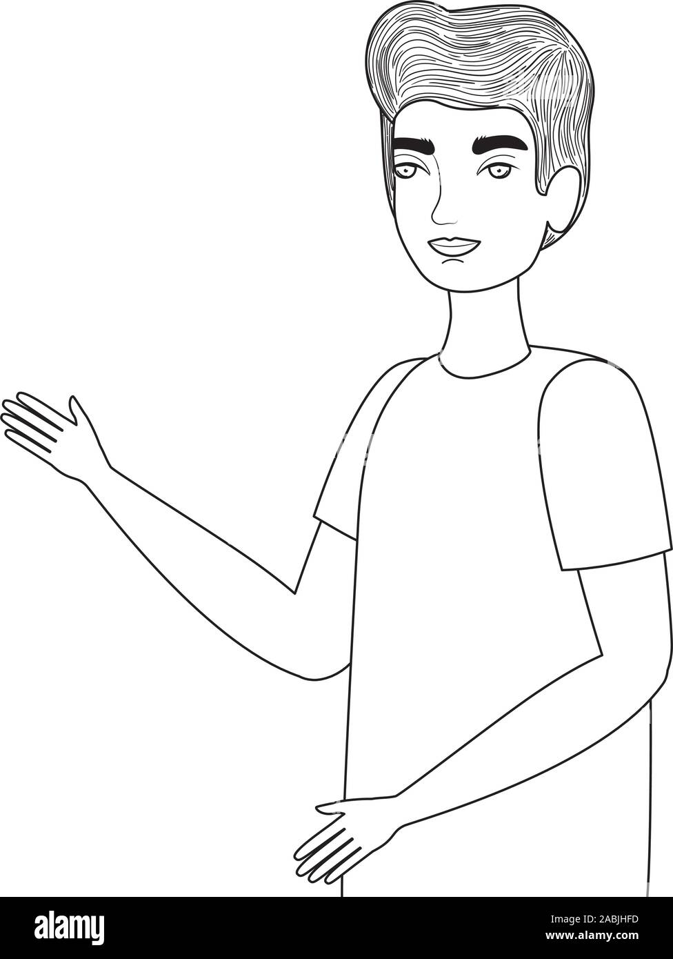 Cute man cartoon drawing vector design Stock Vector Image & Art - Alamy