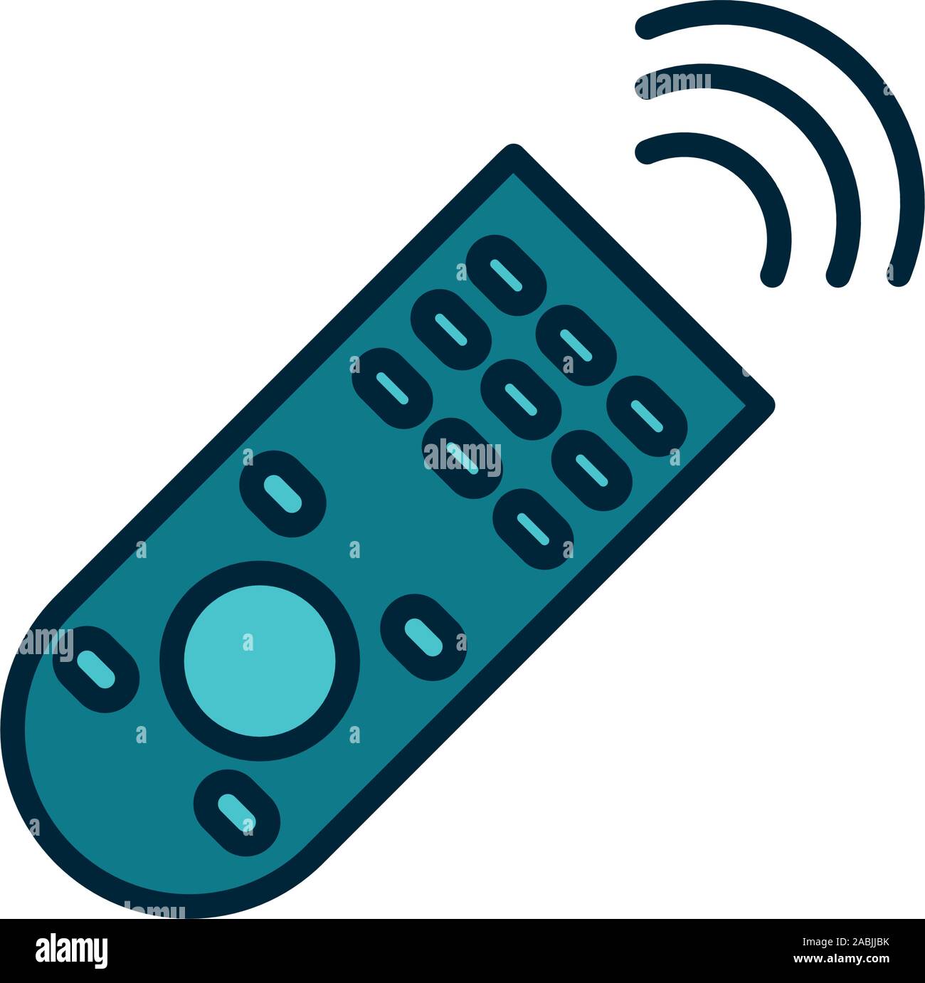 control device signal internet of things line and fill icon vector ...