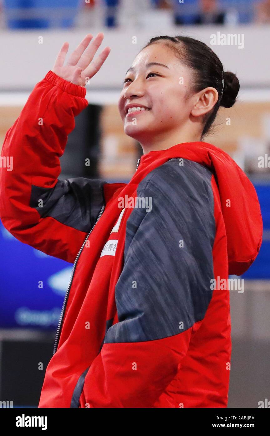 Tokyo, Japan. 28th Nov, 2019. Eri Kitaori (JPN) Trampoline : 34th FIG Trampoline Gymnastics ...