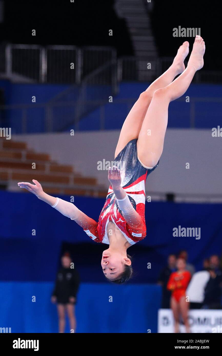 Tokyo, Japan. 28th Nov, 2019. Eri Kitaori (JPN) Trampoline : 34th FIG ...