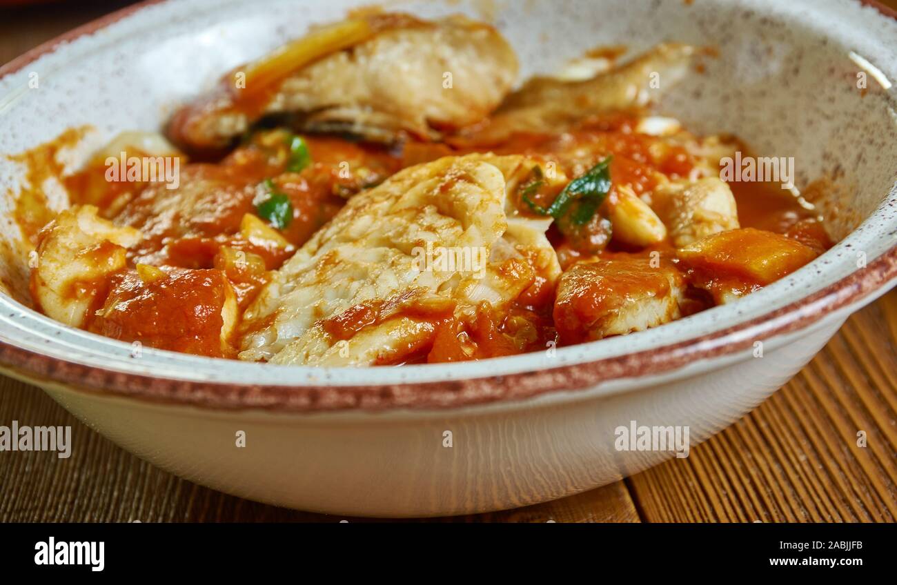 Makayabu, Salted cod with sautted vegetable, Congolese cuisine ...