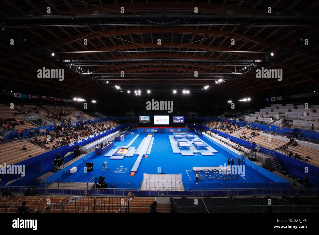 Tokyo, Japan. 28th Nov, 2019. General view Trampoline : 34th FIG ...