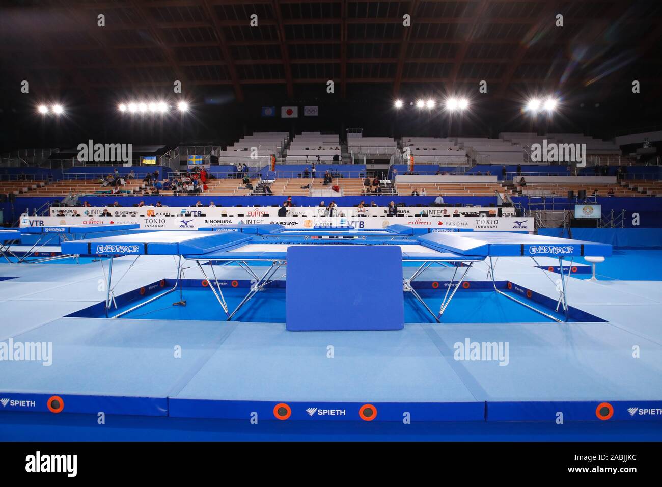 Tokyo, Japan. 28th Nov, 2019. General view Trampoline : 34th FIG ...