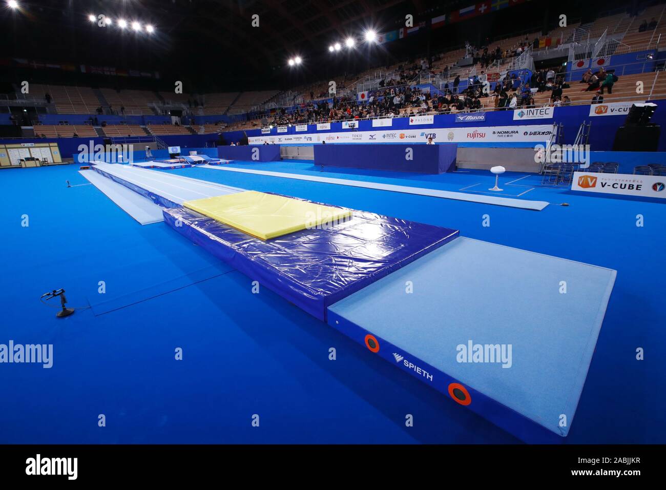 Tokyo, Japan. 28th Nov, 2019. General view Trampoline : 34th FIG ...