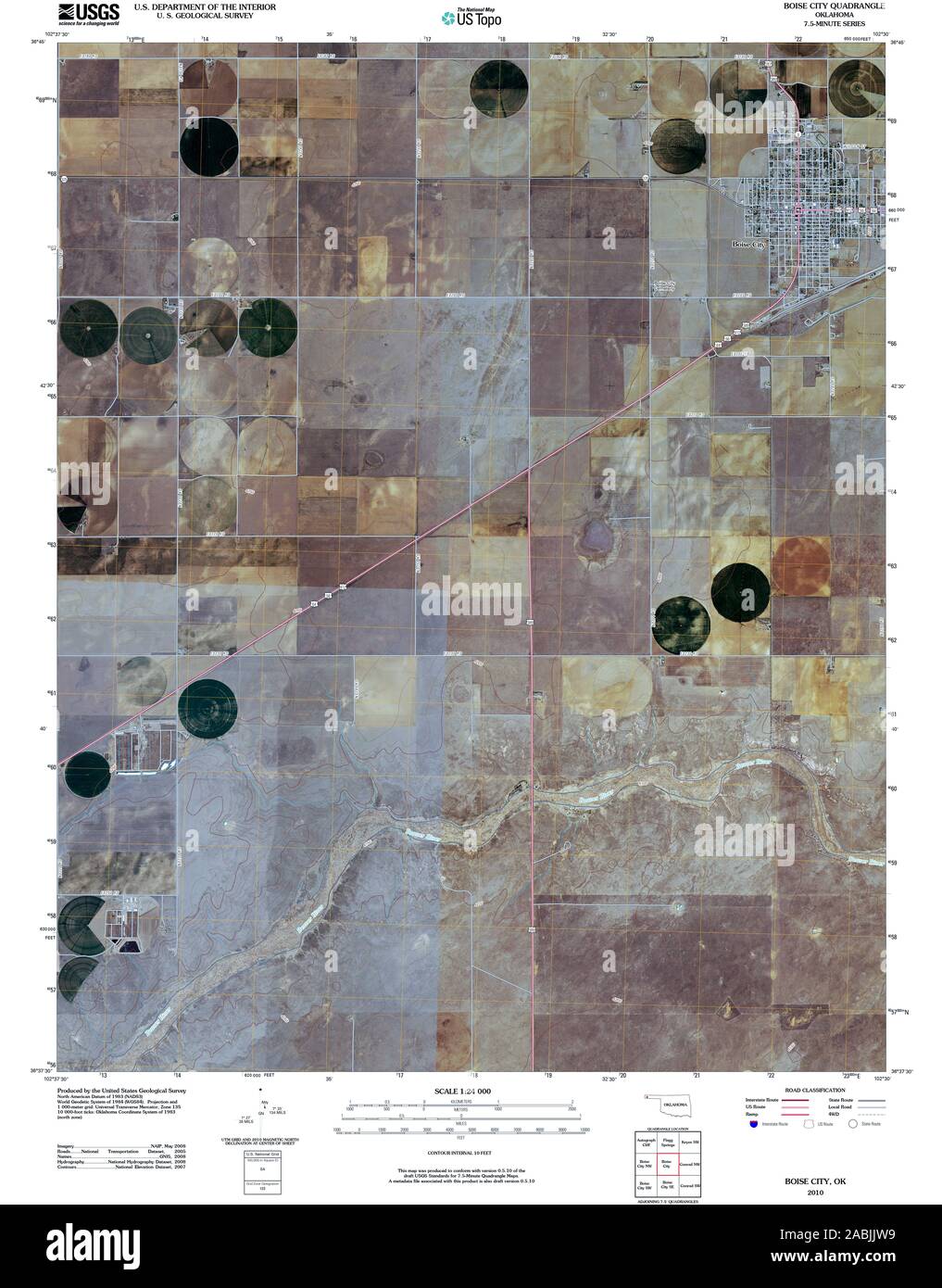 Map of boise topography hi-res stock photography and images - Alamy