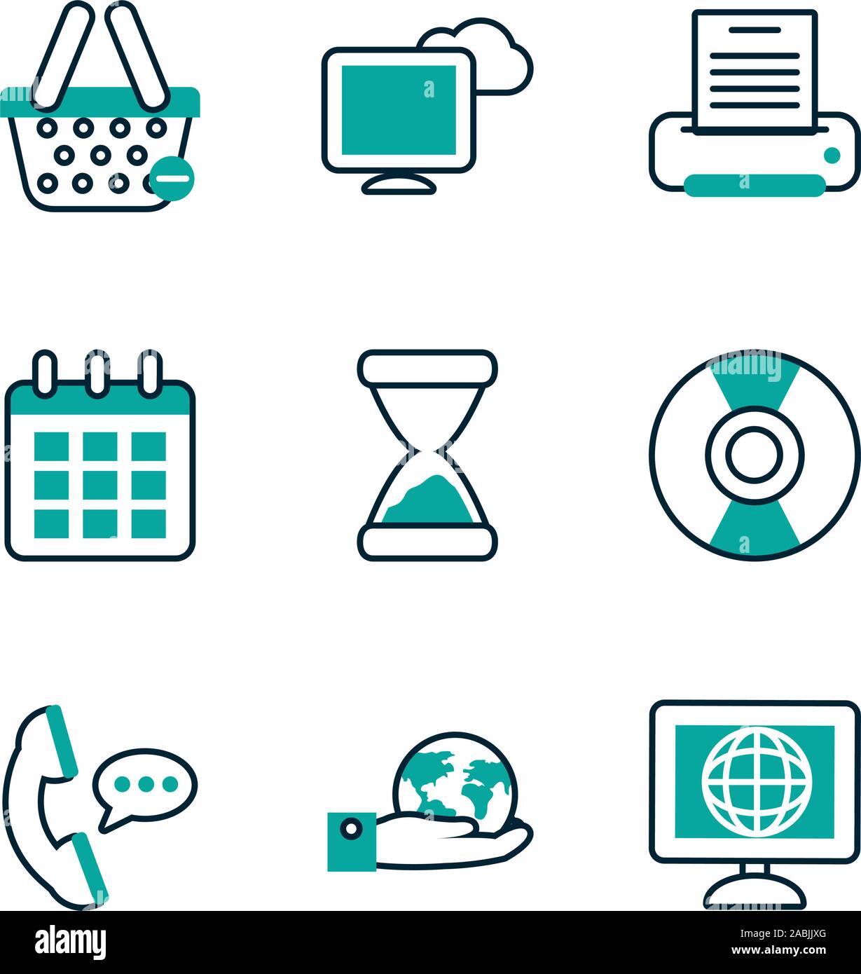 Digital and technology icon set vector design Stock Vector Image & Art ...