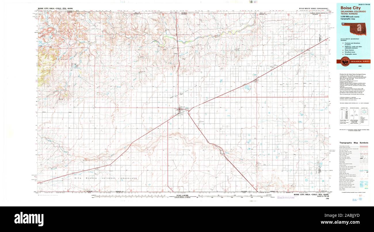 Map of boise topography hi-res stock photography and images - Alamy