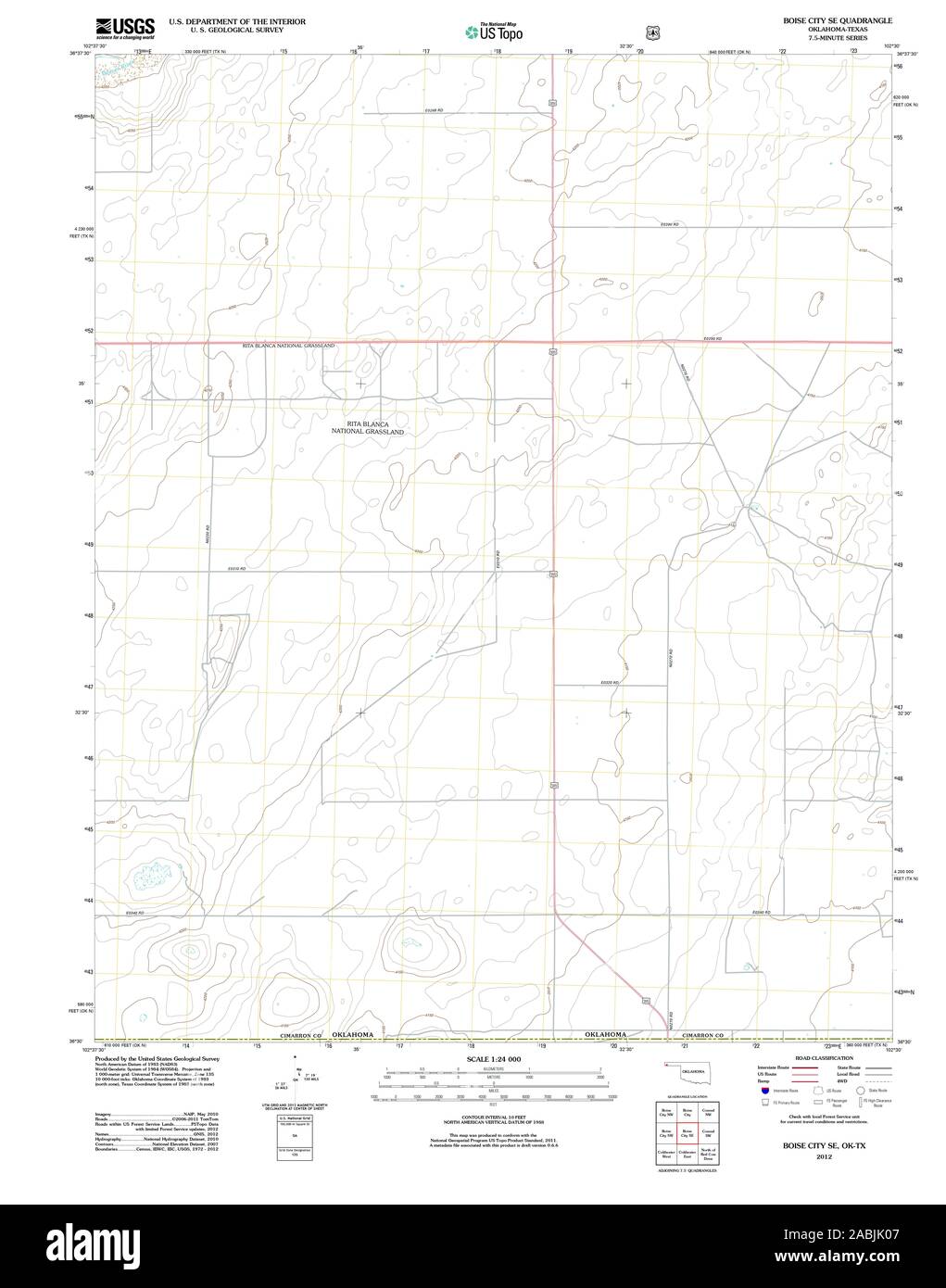 Map of boise topography hi-res stock photography and images - Alamy