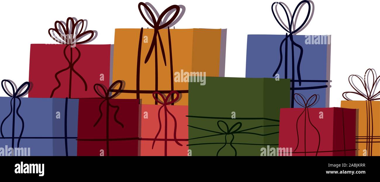 Merry christmas gifts vector design Stock Vector Image & Art - Alamy