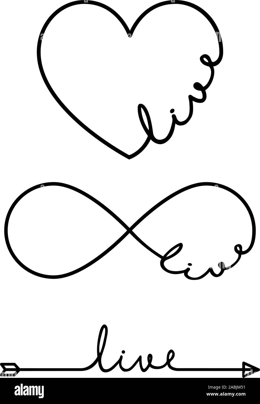 Infinity Love Symbol Drawing