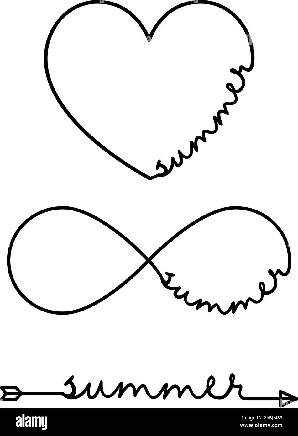 Infinity Heart Drawing