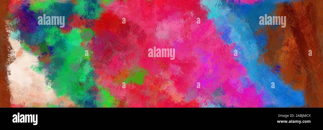 horizontal design drawing with moderate red, teal blue and silver color ...