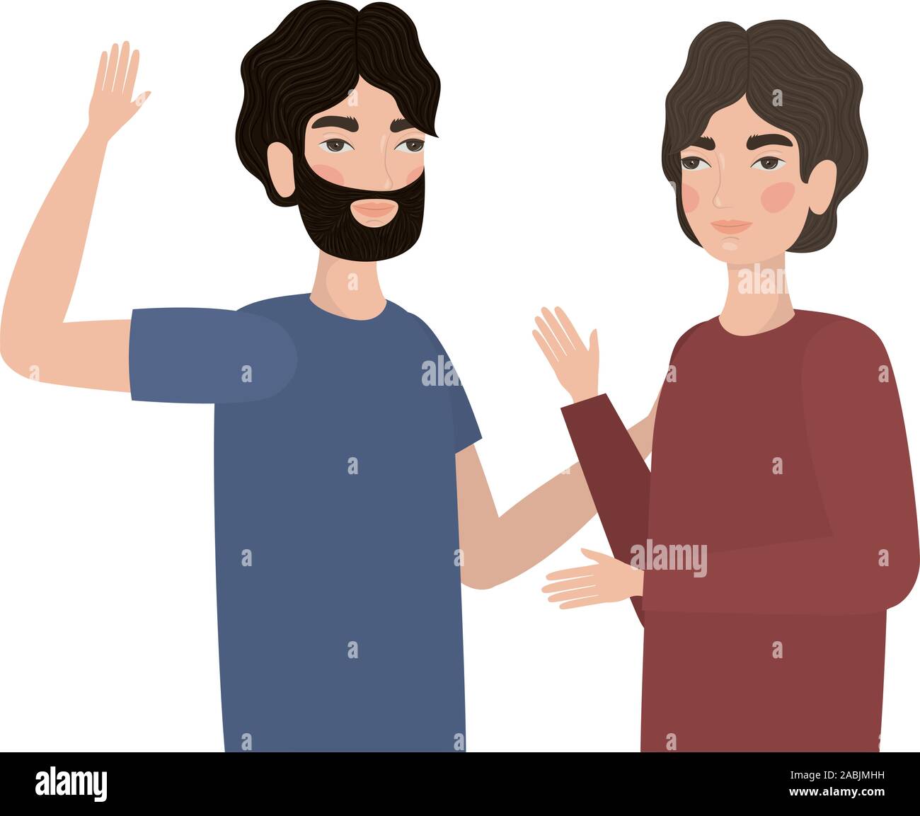 Cute men cartoons drawing vector design Stock Vector Image & Art - Alamy