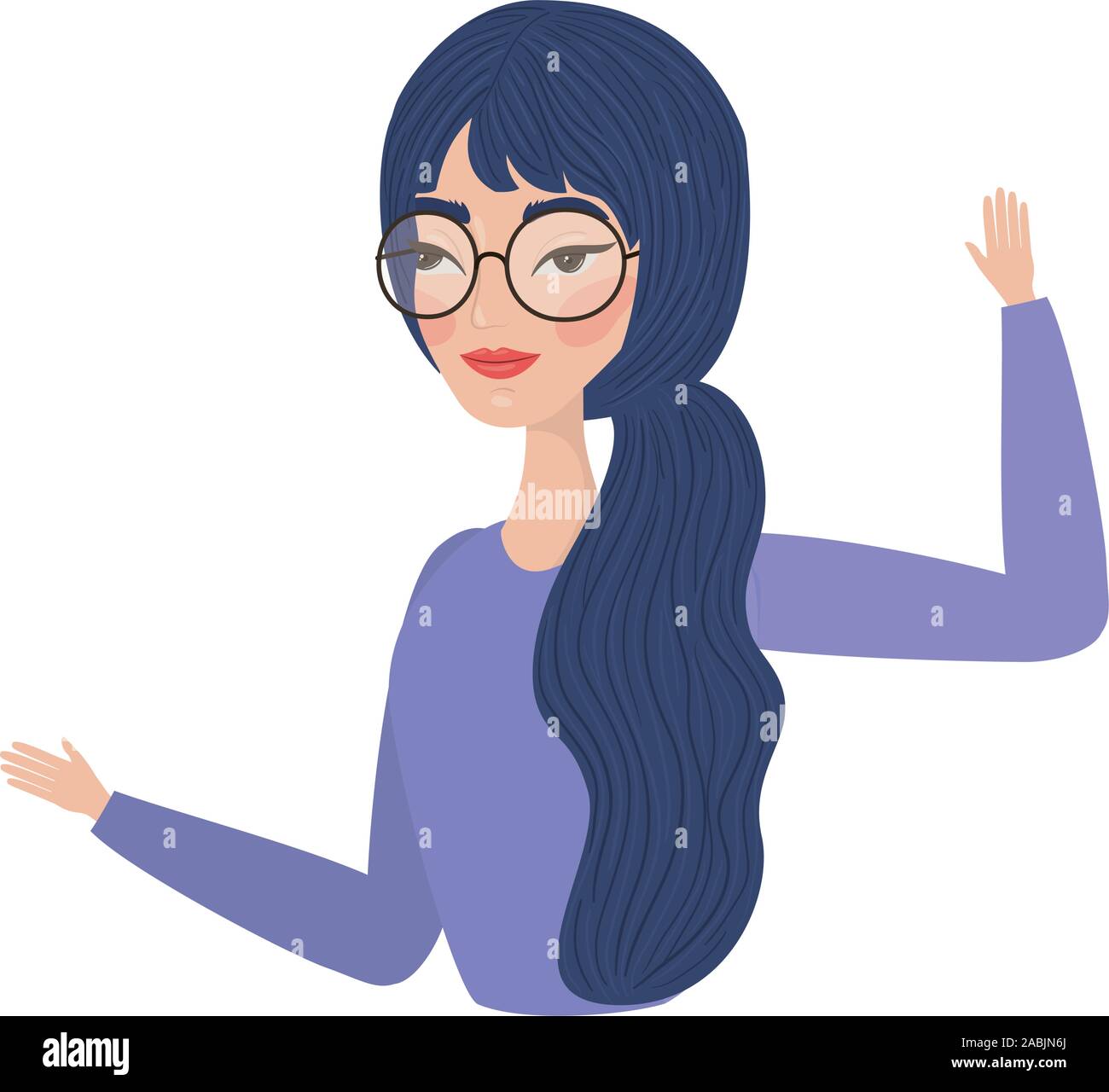 Cute woman cartoon drawing vector design Stock Vector Image & Art - Alamy