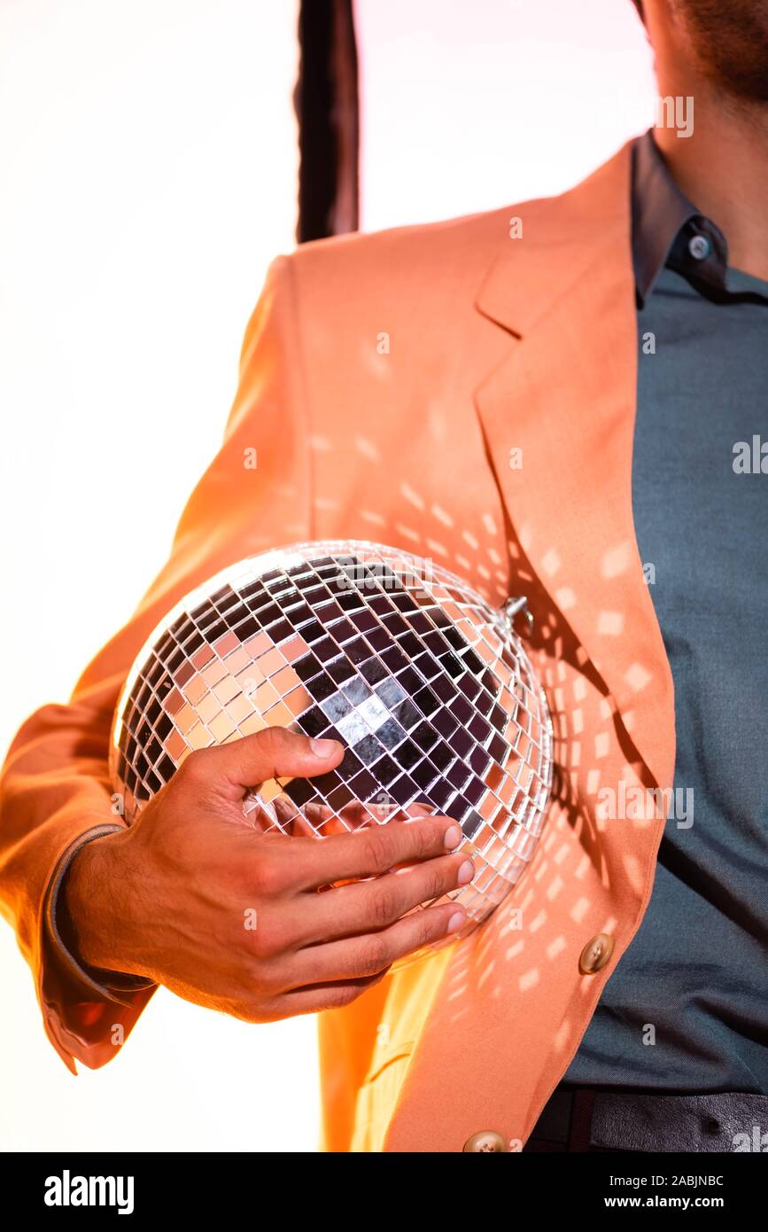 Disco ball on white hi-res stock photography and images - Alamy