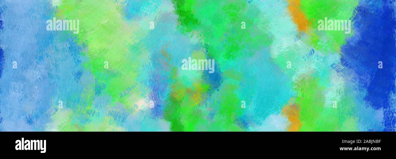 stylish design painting with medium aqua marine, lime green and strong ...
