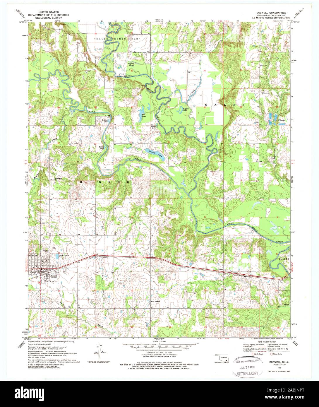 Map of boswell hi-res stock photography and images - Alamy