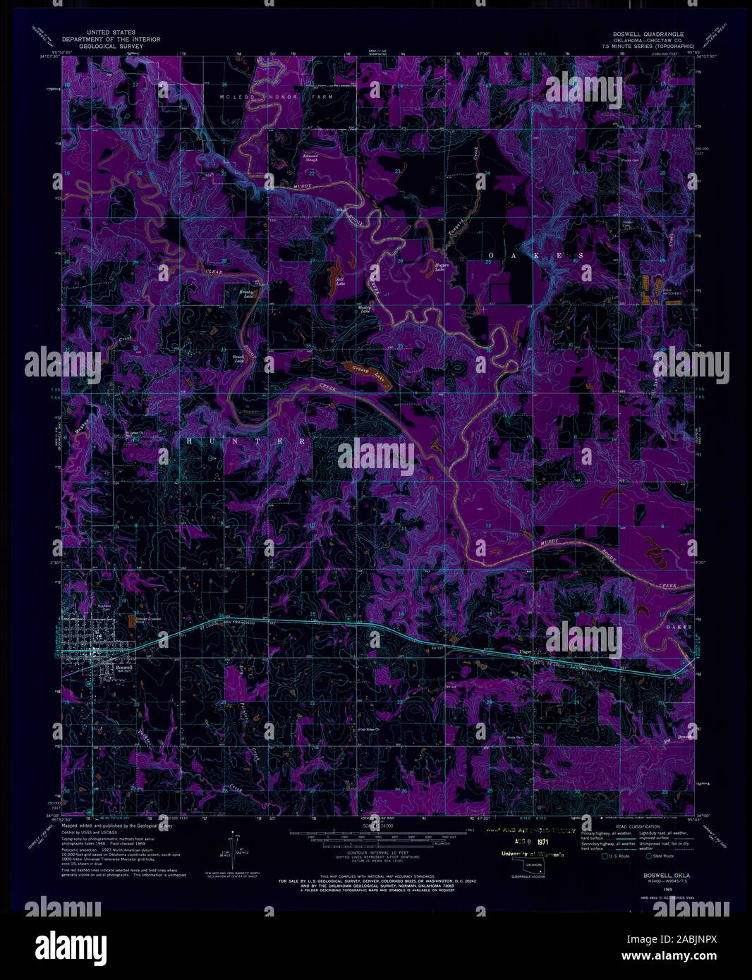 Map of boswell hi-res stock photography and images - Alamy