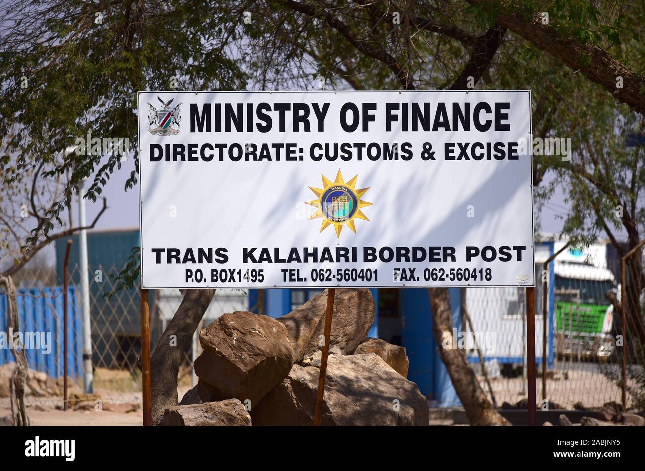 Botswana border post hi-res stock photography and images - Alamy