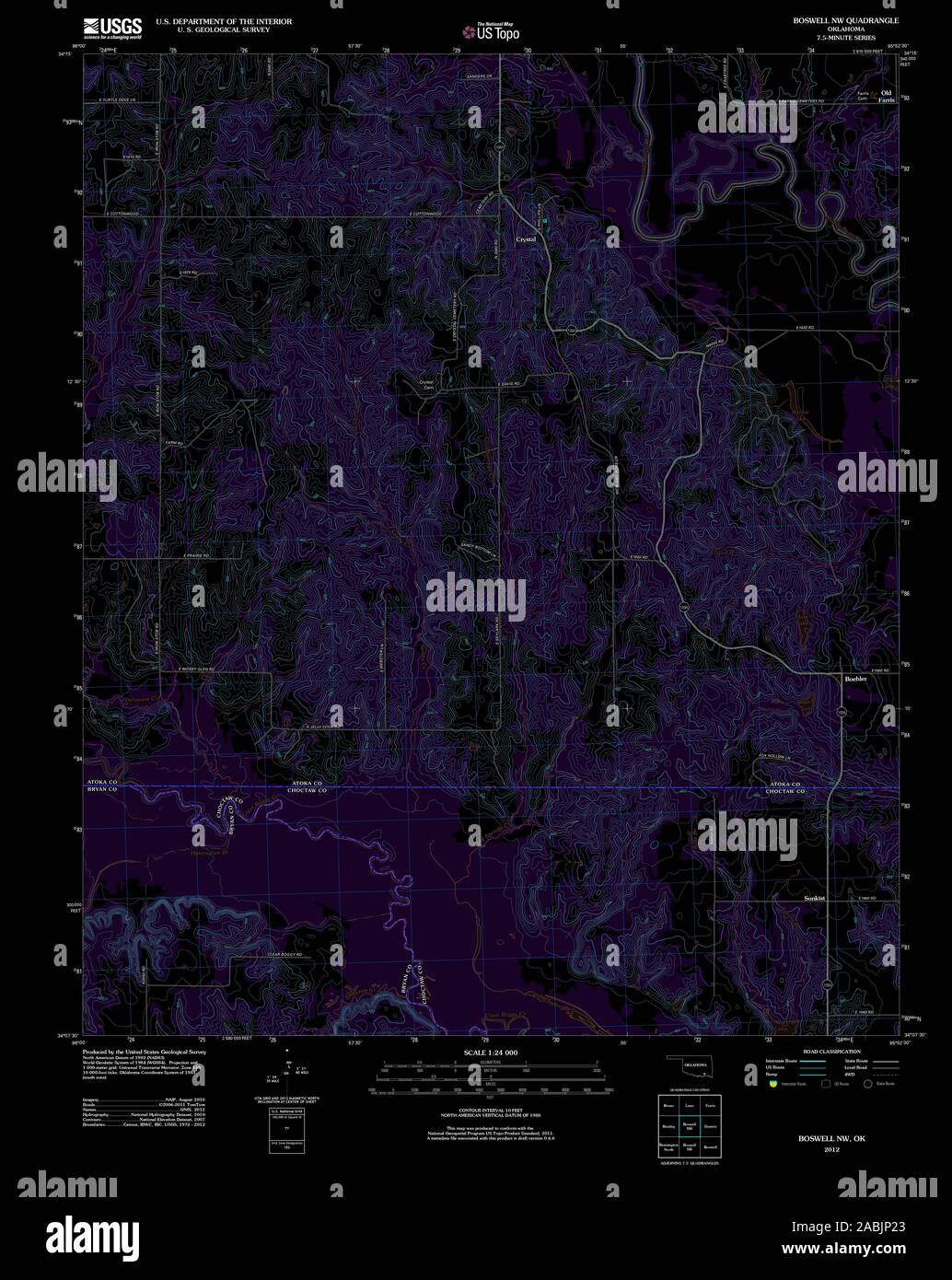 Map of boswell hi-res stock photography and images - Alamy