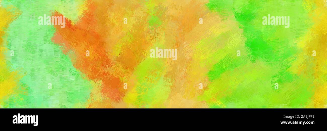 seamless illustration paint brushed with yellow green, neon green and ...