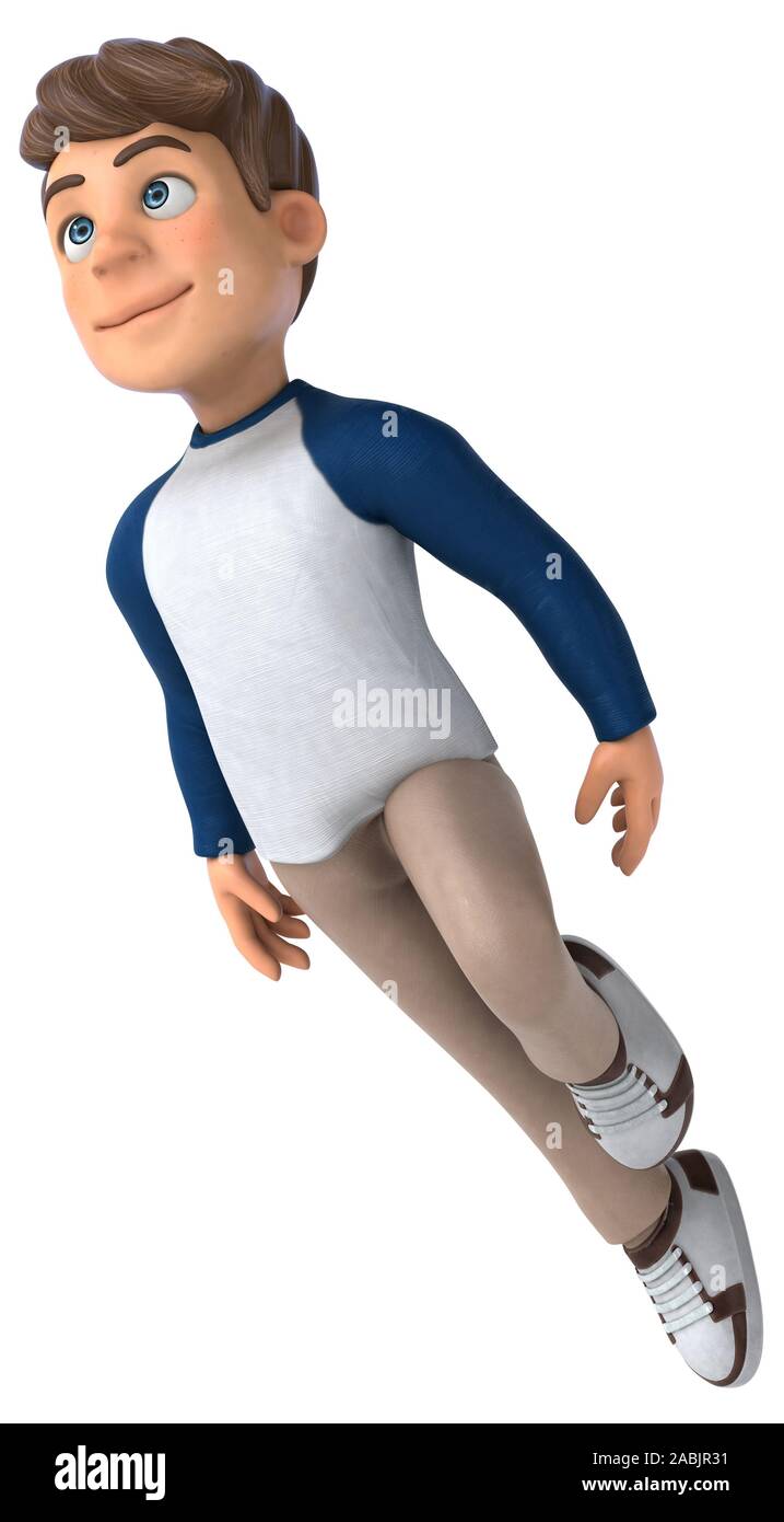3D cartoon character fun teenager Stock Photo - Alamy