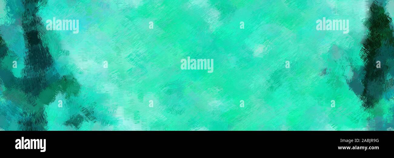 abstract illustration painting with turquoise, very dark blue and ...