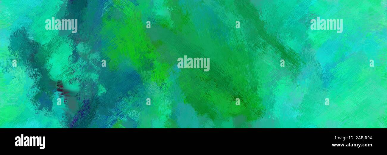 art illustration painted art with light sea green, forest green and sea ...