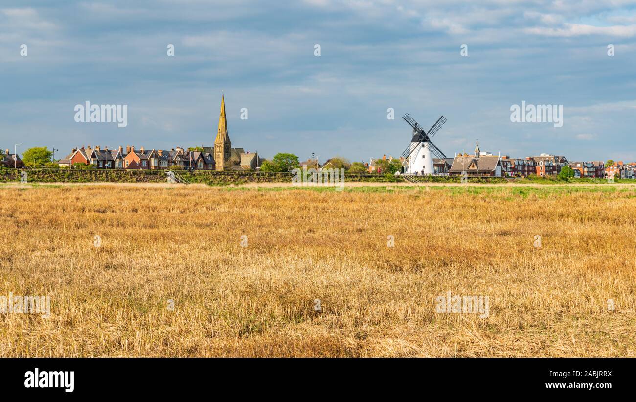 Lytham, Lancashire, England, UK - April 29, 2019: View towards the ...