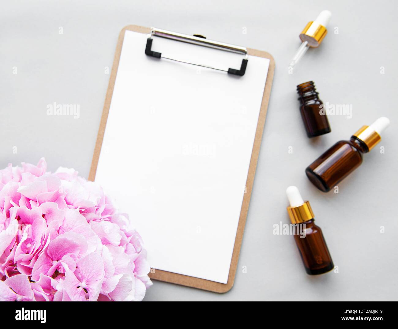 Science lab project research experiment or cosmetic medical concept ...