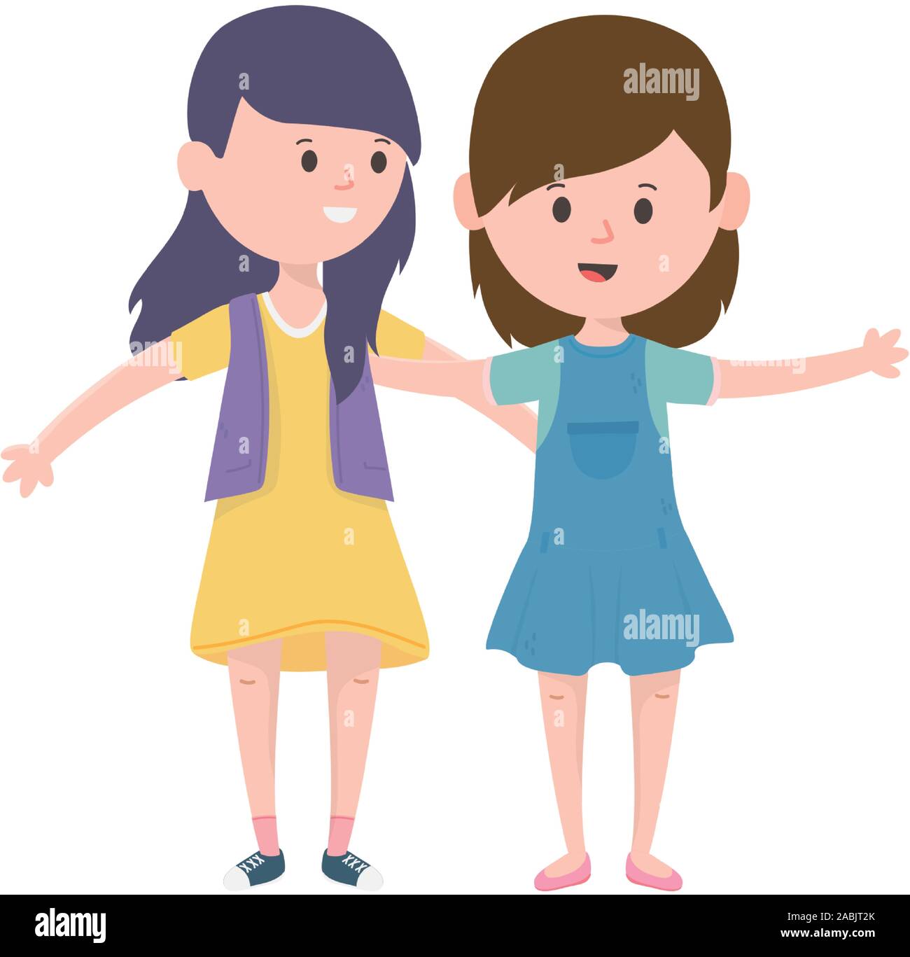 Friendly Girl Cartoon