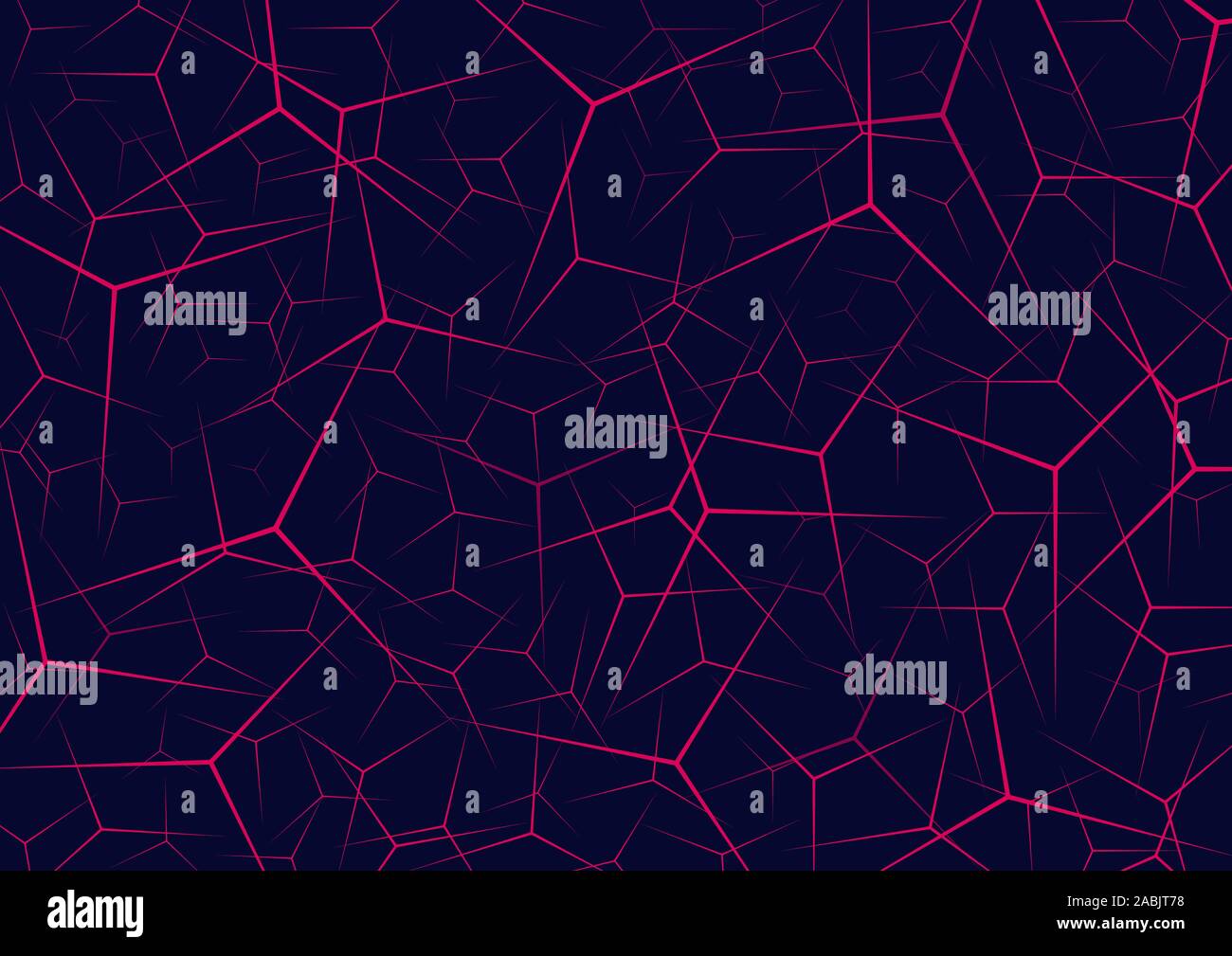 Abstract pink sharp line pattern overlapping on dark blue background ...