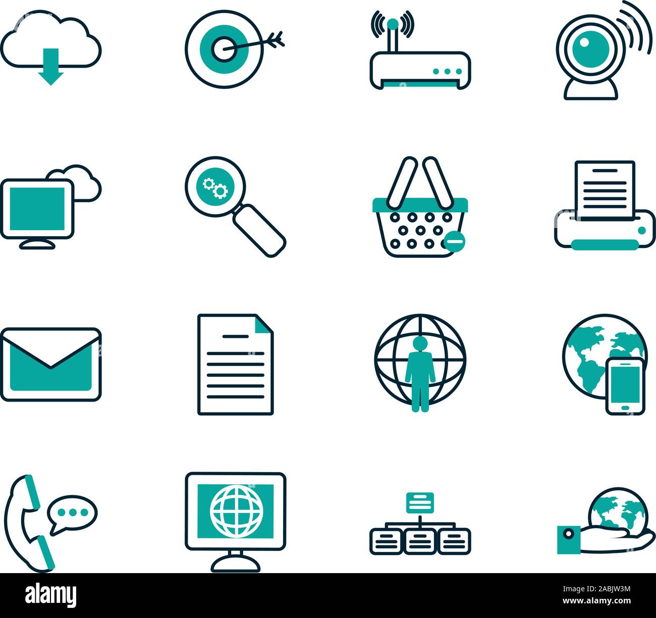 Digital and technology icon set vector design Stock Vector Image & Art ...