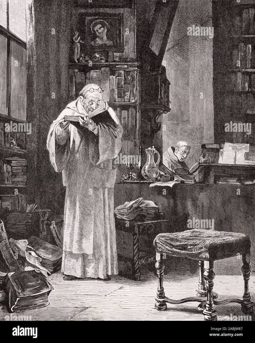 Friar religious religion robe monk hi-res stock photography and images ...