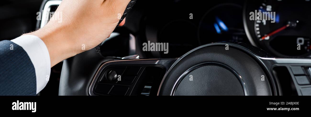 Man touching luxury car hi-res stock photography and images - Alamy