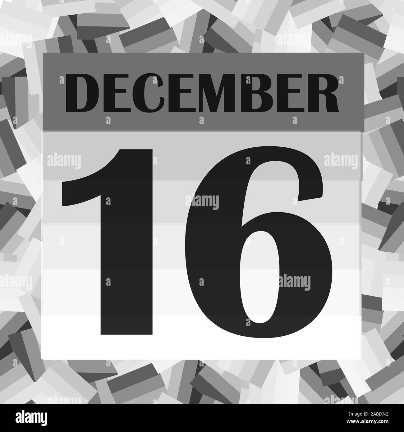 December 16 icon. For planning important day. Banner for holidays and ...