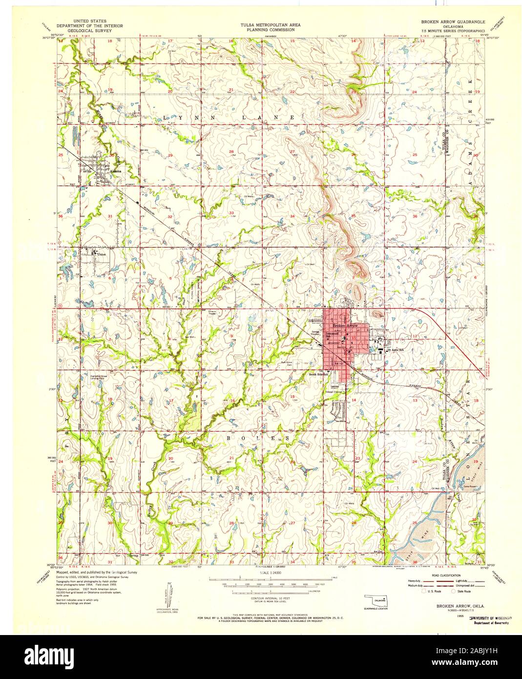 Map of broken arrow hi-res stock photography and images - Alamy