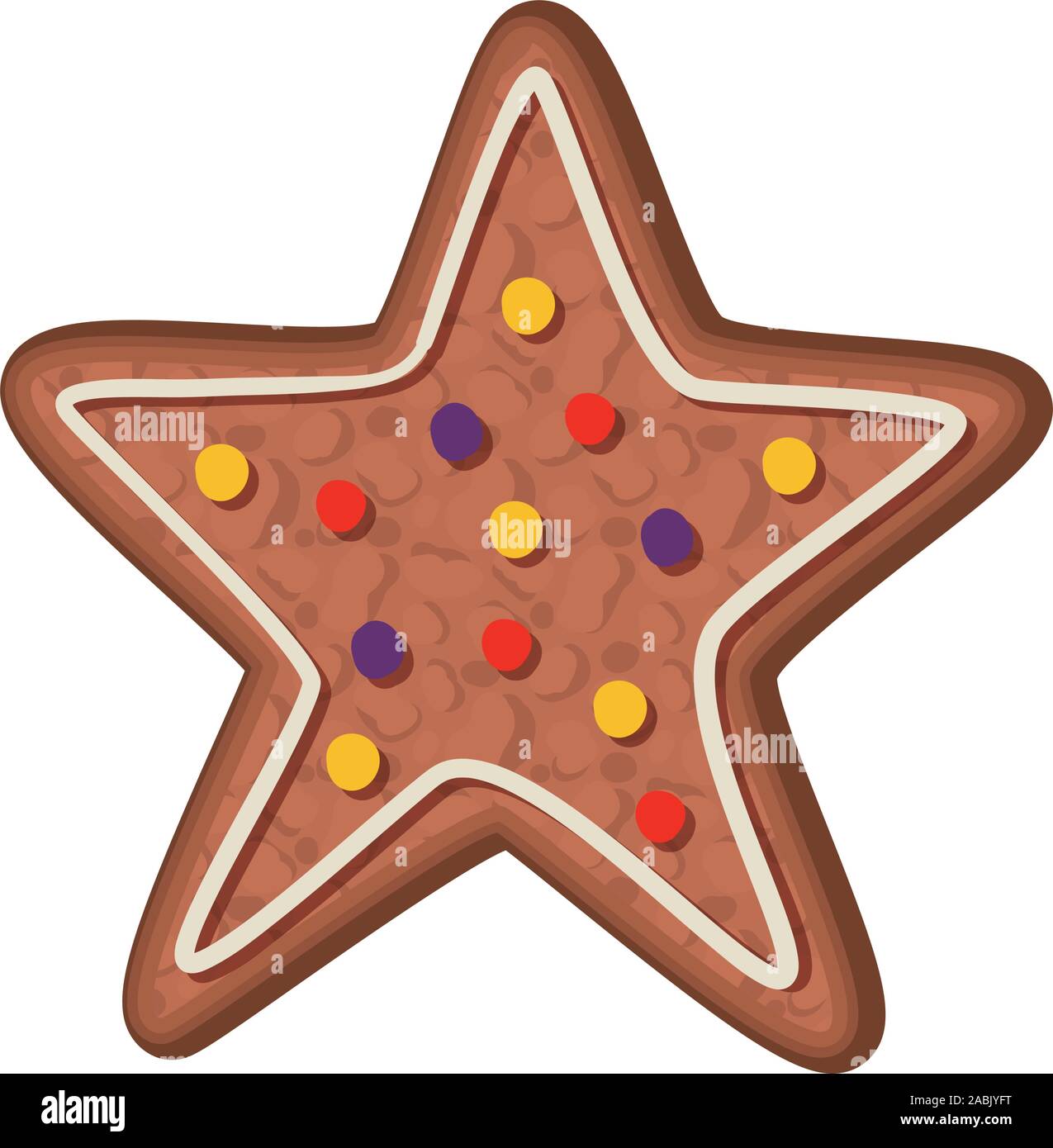 Merry christmas star cookie vector design Stock Vector Image & Art - Alamy