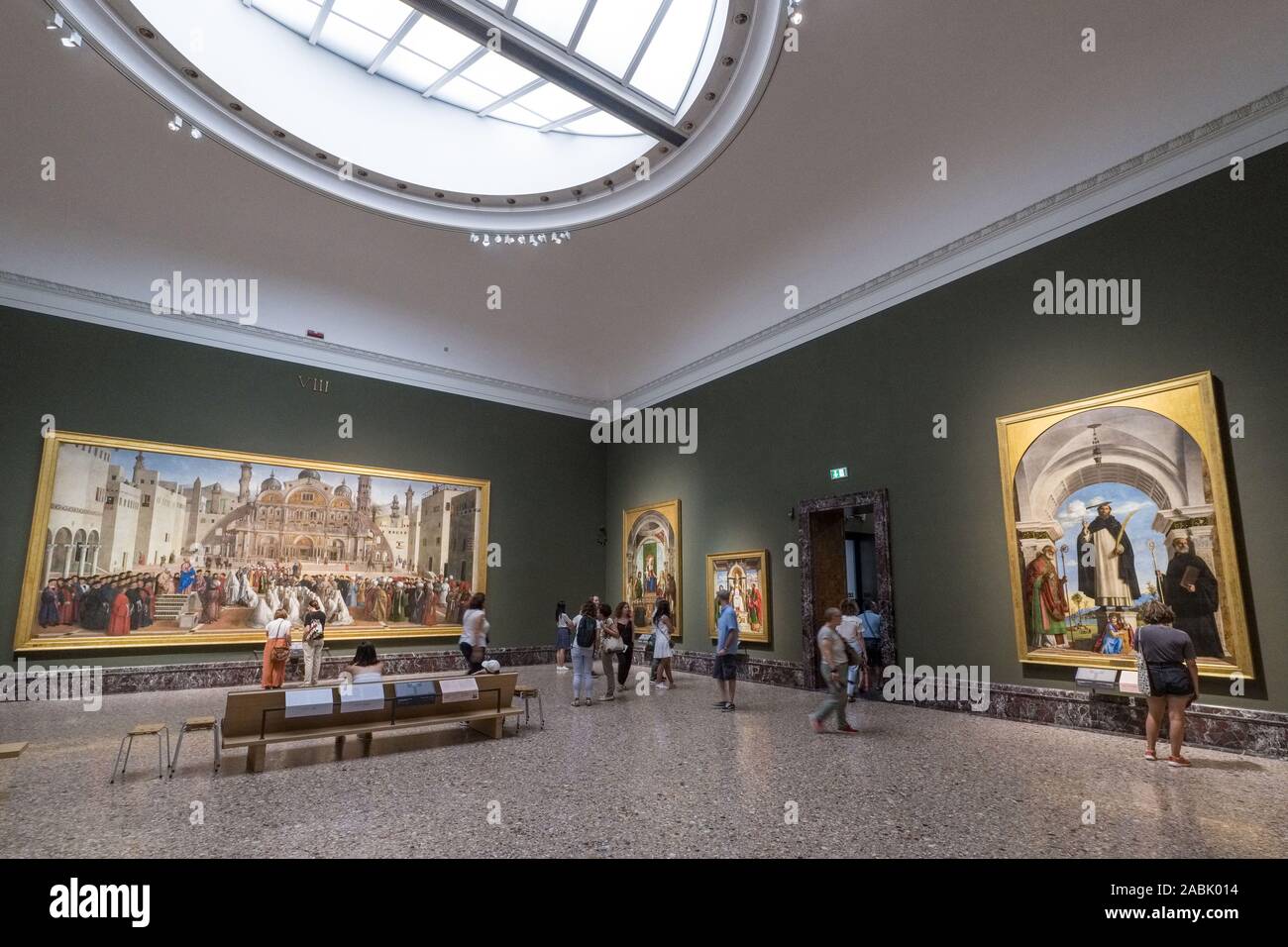 Italy, Milan: the Pinacotheca di Brera picture gallery in either ...
