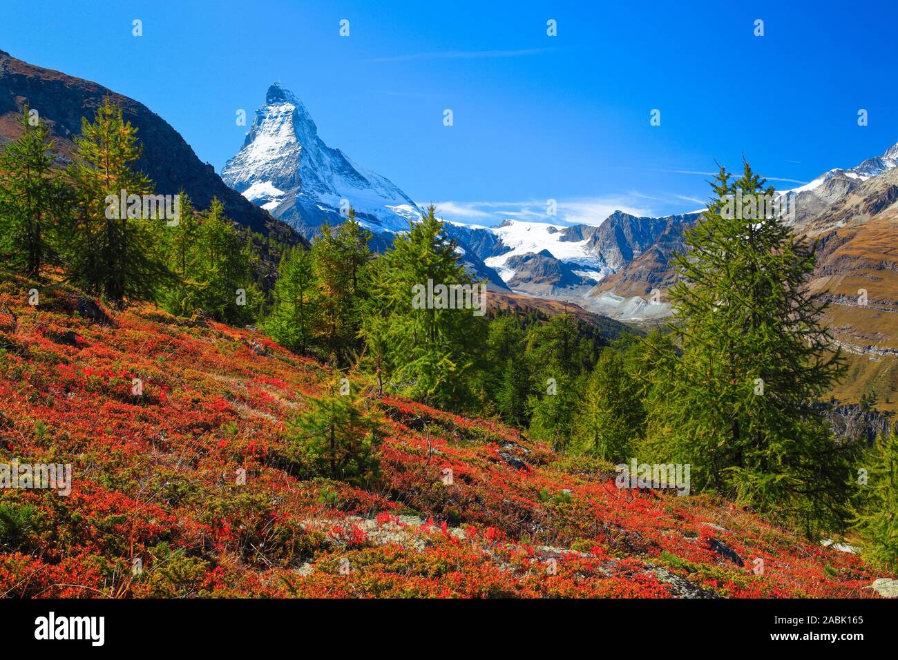 Zermatt with matterhorn in summer hi-res stock photography and images ...