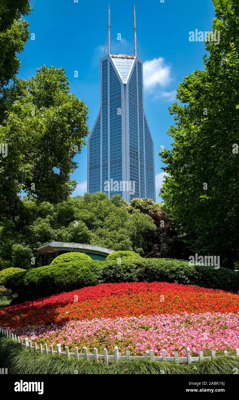 SHANGHAI, CHINA, - JUNE, 7, 2018: The People's Park in Shanghai, China ...
