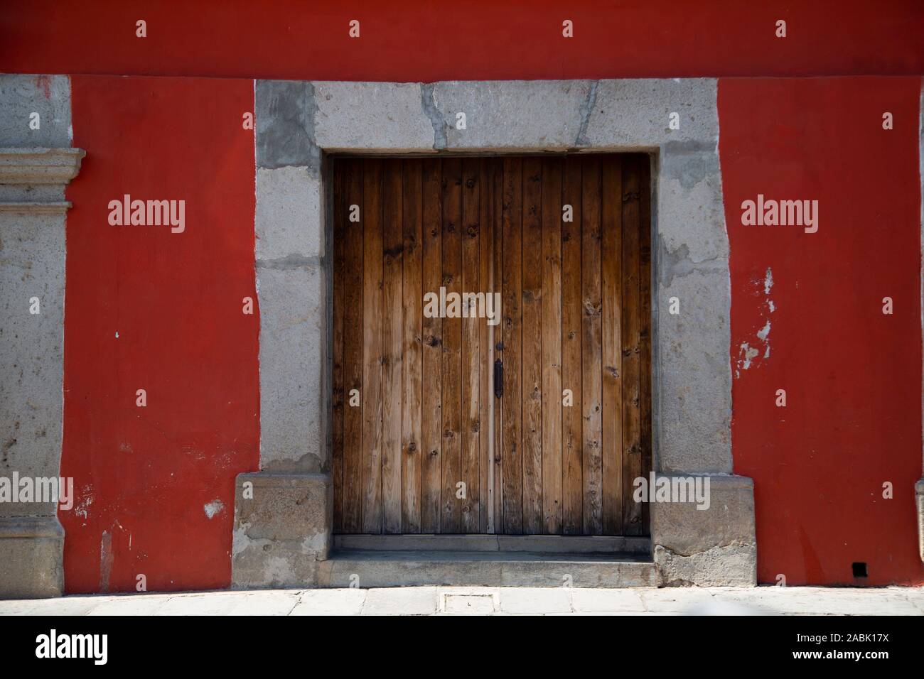 old doors with colorful walls Stock Photo - Alamy