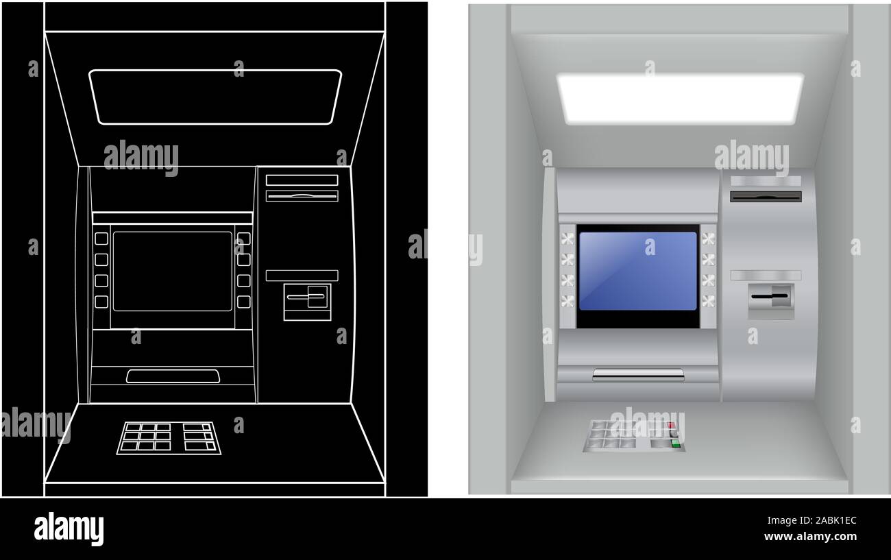 Atm vector hi-res stock photography and images - Alamy