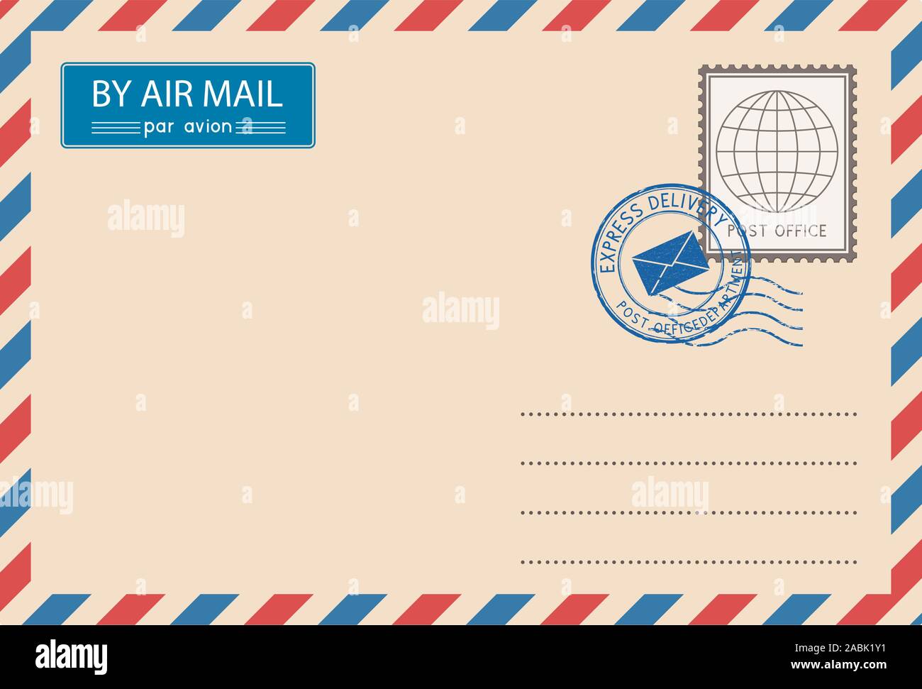 Envelope postmarks Cut Out Stock Images & Pictures - Alamy