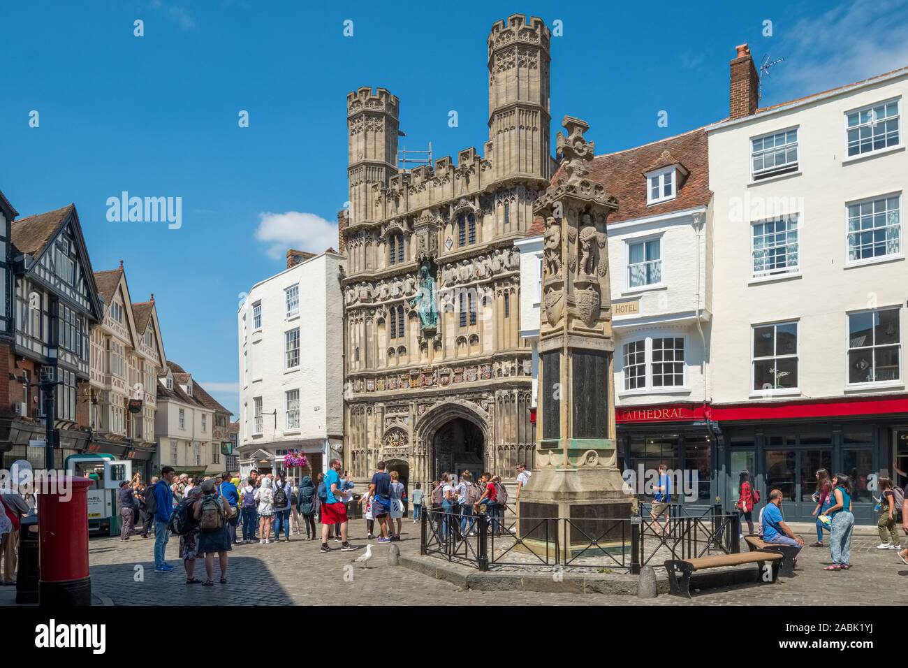 CANTERBURY, UK, - JULY, 11, 2019: Christ Church Gate, Canterbury ...