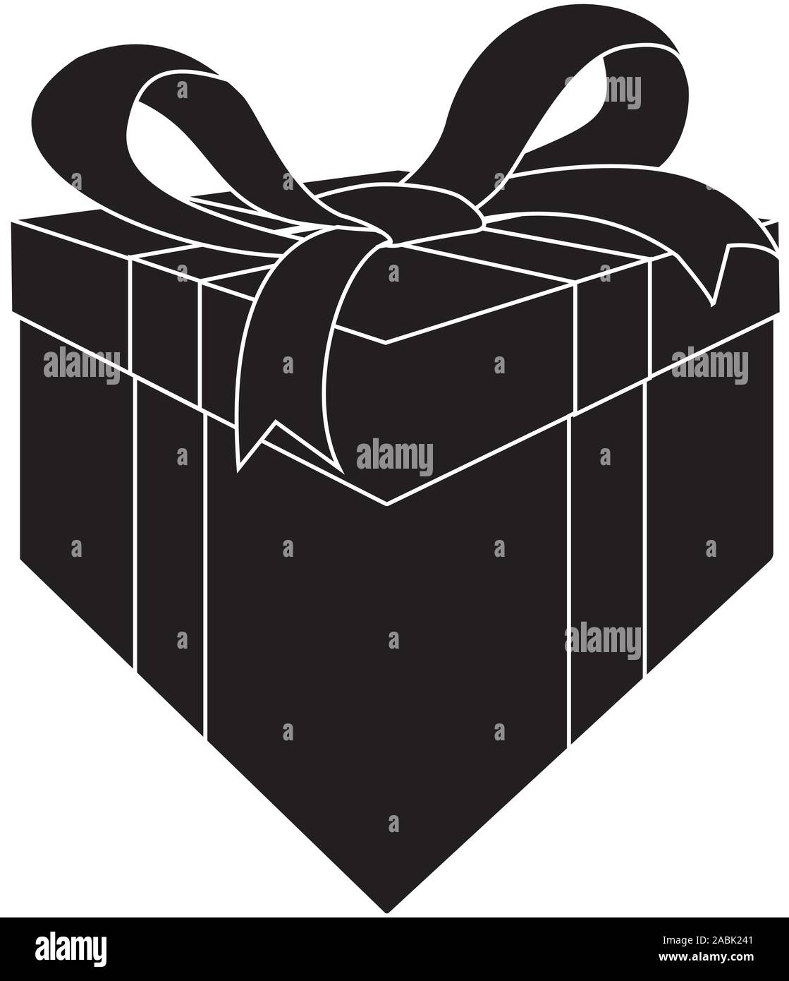 Black white drawing bow Cut Out Stock Images & Pictures - Alamy