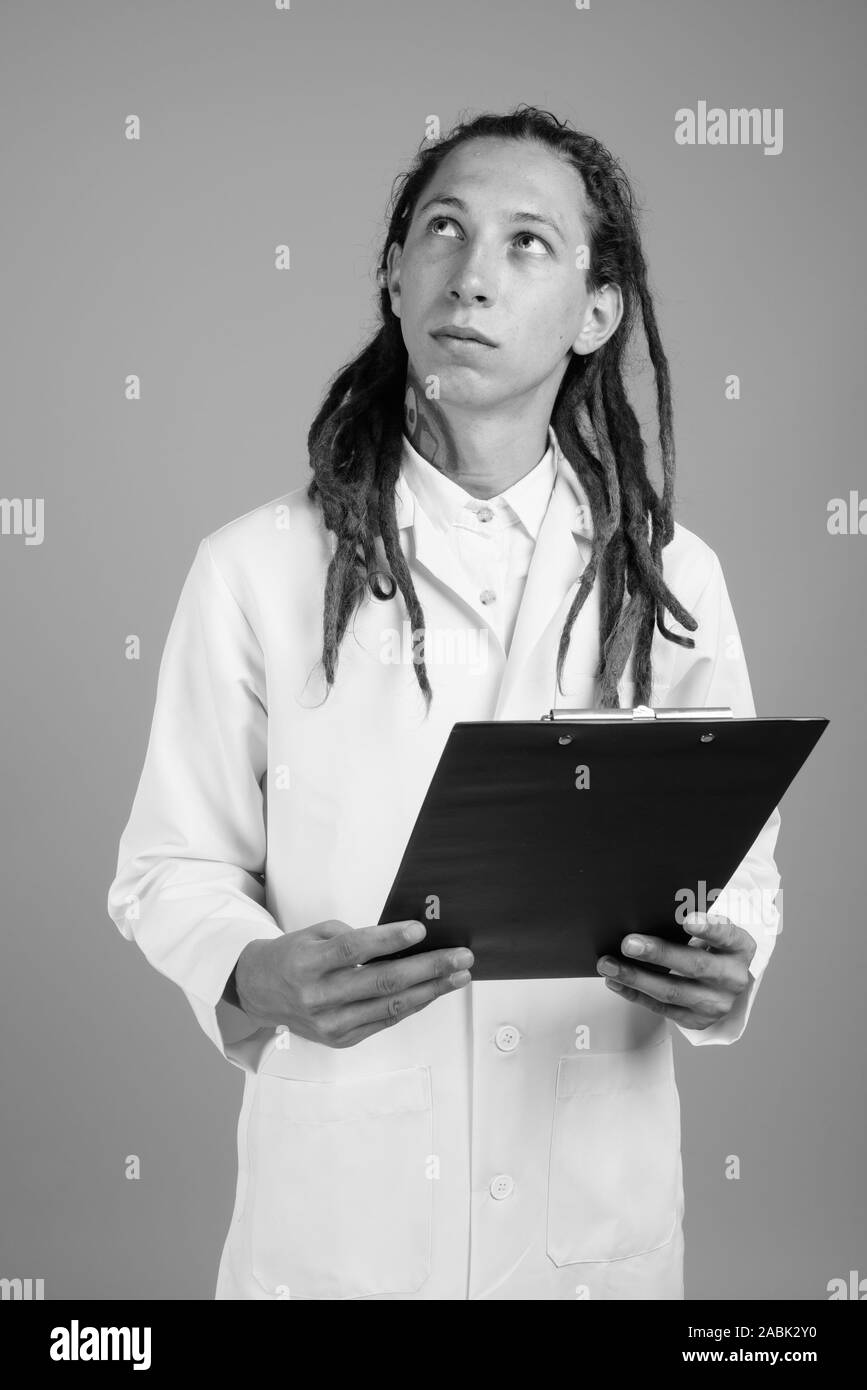 Black man in lab coat Black and White Stock Photos & Images - Alamy