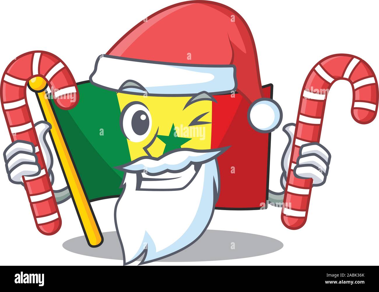 Fabric flag senegal Stock Vector Images - Alamy