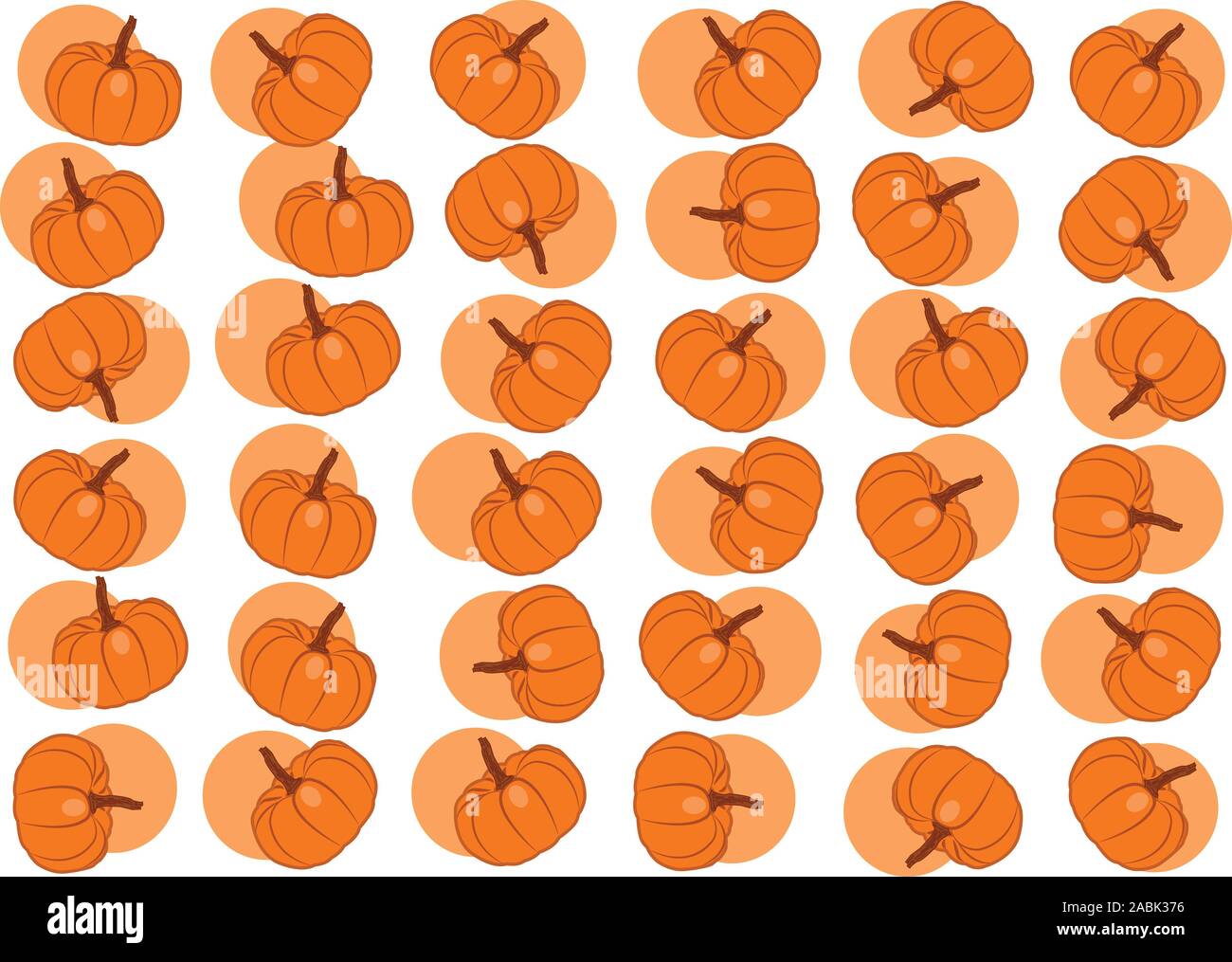 Seamless pumpkin pattern Cut Out Stock Images & Pictures - Alamy