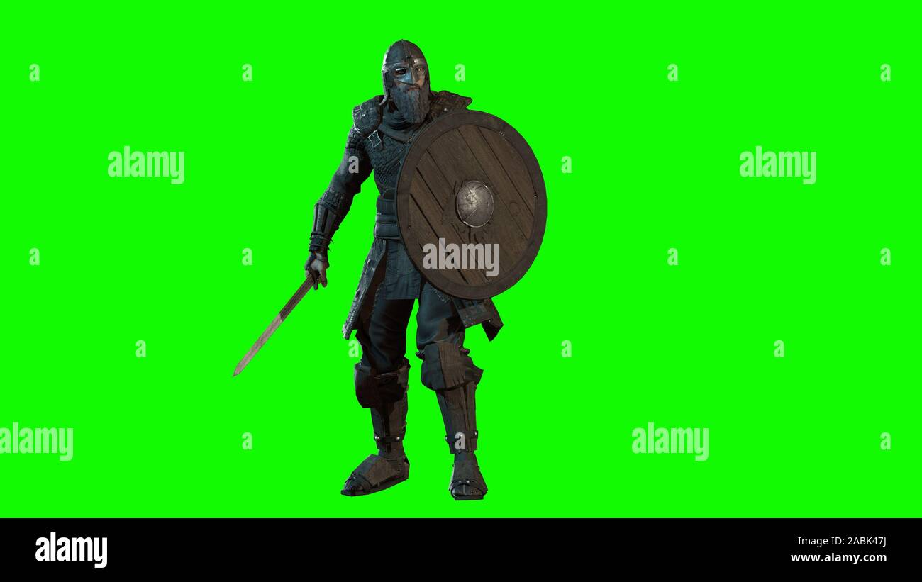 nordic viking 3d render illustration Stock Photo - Alamy